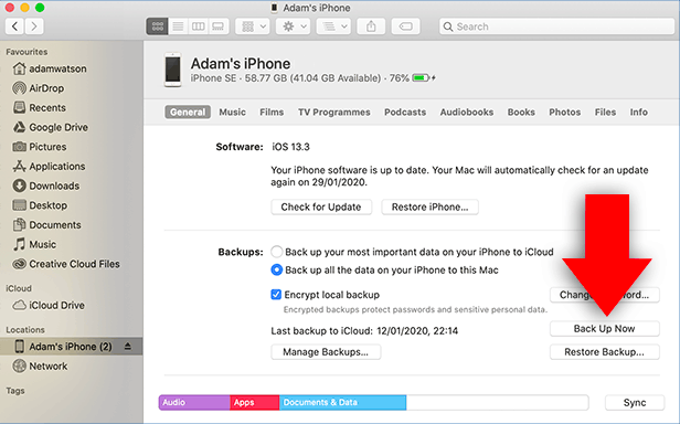 TouchCopy is stuck while creating a backup of my device – Wide Angle Software