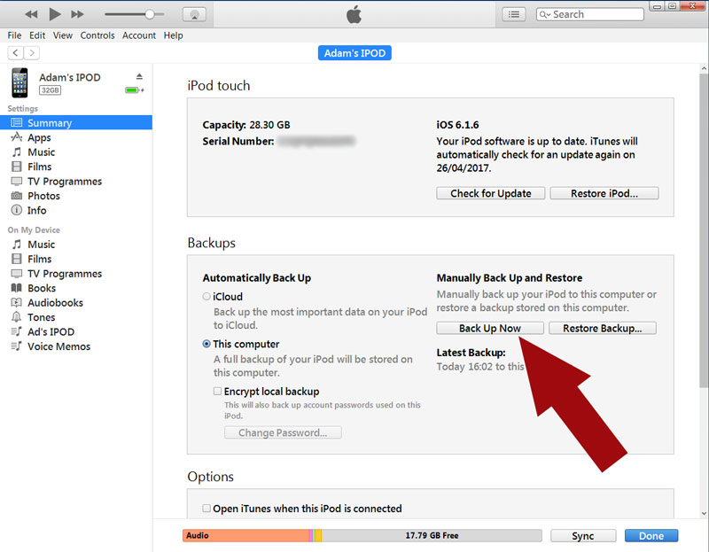 TouchCopy is stuck while creating a backup of my device – Wide Angle Software