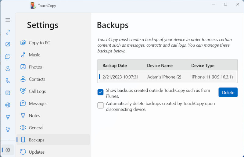 TouchCopy is stuck while creating a backup of my device – Wide Angle Software